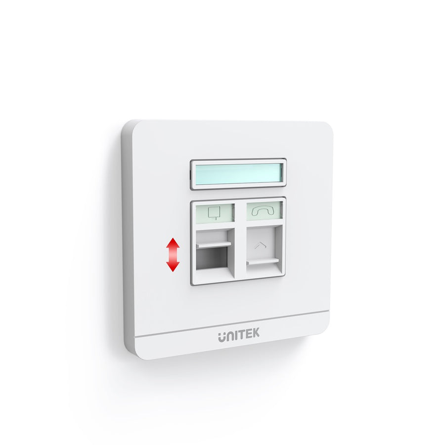 Dual RJ45 Ethernet Wall Plate | UNITEK