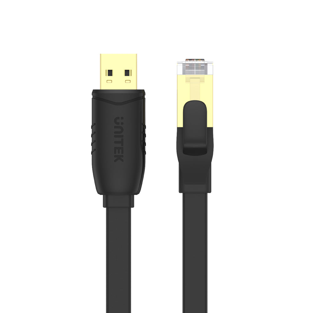 USB 2.0 to RJ45 Console Rollover Flat Cable | UNITEK